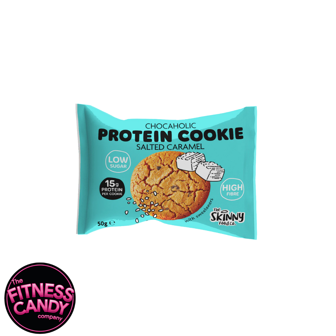SKINNY FOOD Protein Cookie Salted Caramel – The Fitness Candy Company