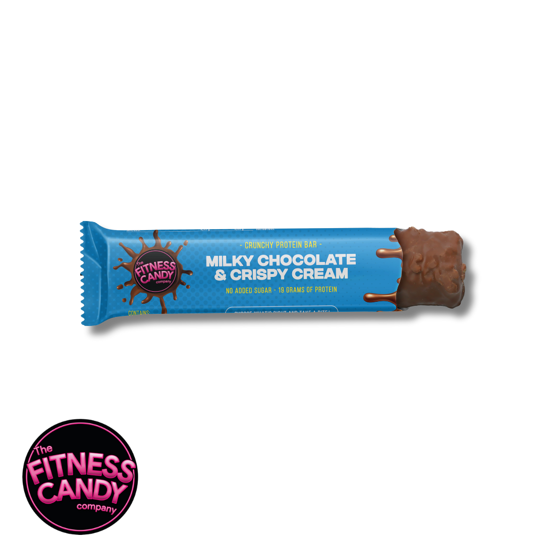 FITNESS CANDY Milky Chocolate & Crispy Cream | Fitness Candy eiwitreep ...